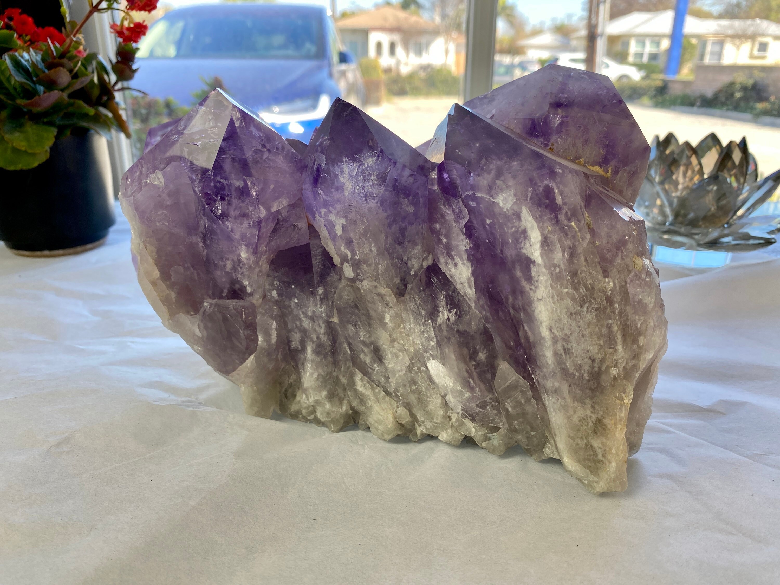 Top Quality Large Natural Amethyst Crystal Cluster Smooth | Etsy