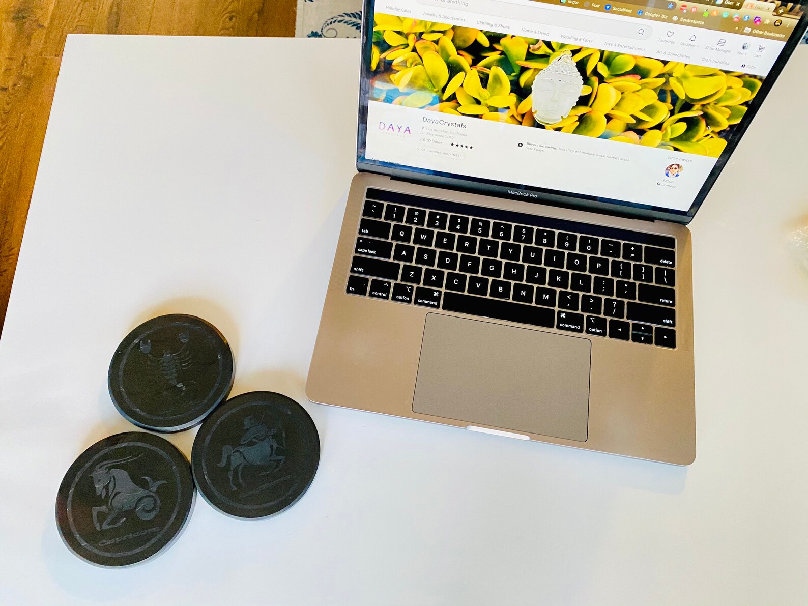 Capricorn Shunghite Plate Shunghite Tile EMF Protection - Etsy