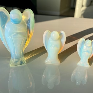 Small & Medium Size Angel Crystal Figurine | Rose Quartz | Amethyst ...