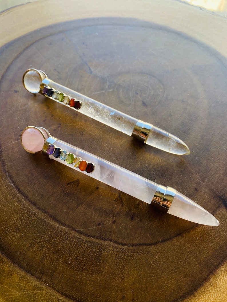 Crystal Massage Wand Crystal Reiki Massage Pen Reiki - Etsy