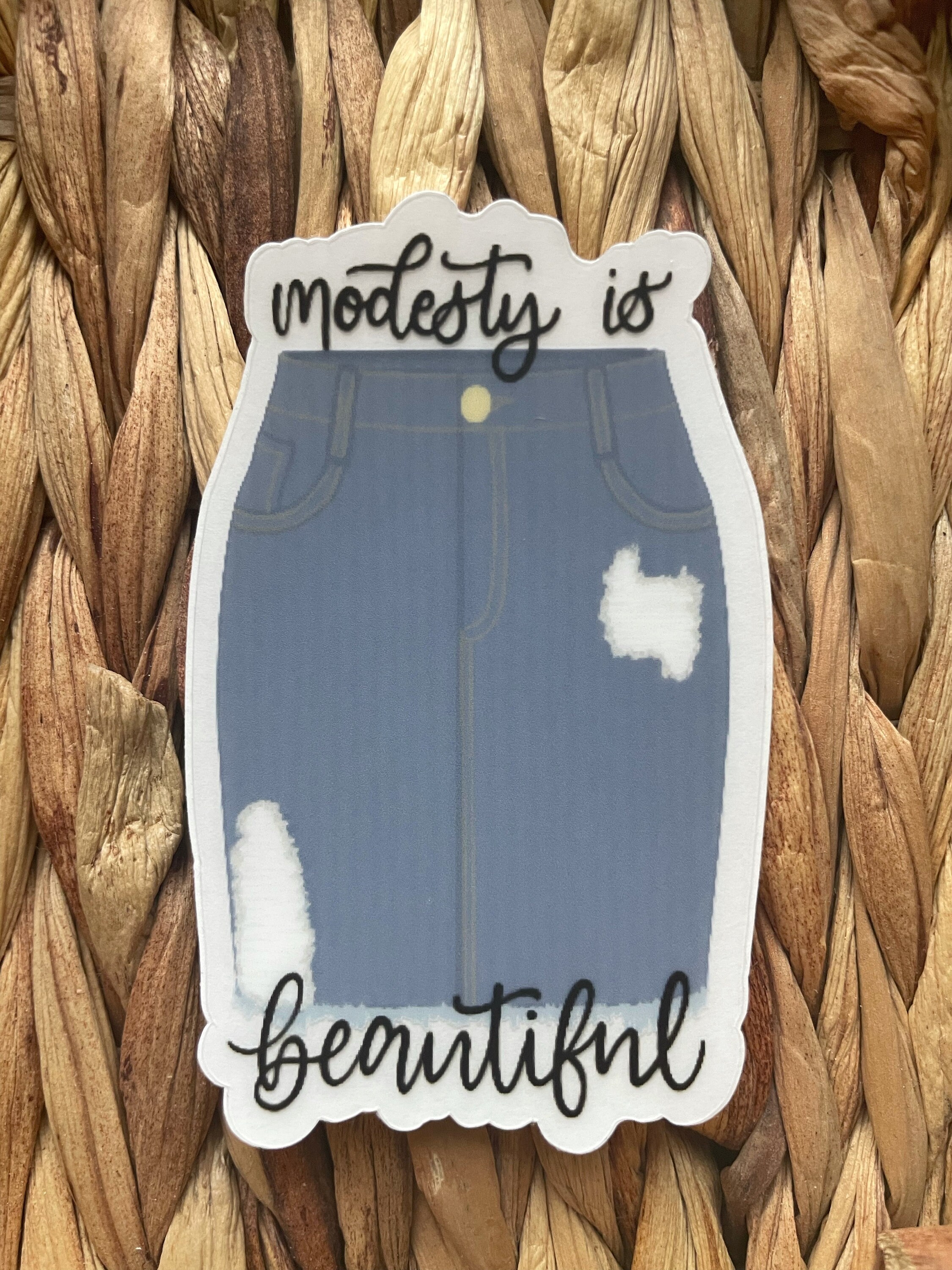 Modesty is Beautiful Clear Sticker | 1.9"x3.0" - Etsy