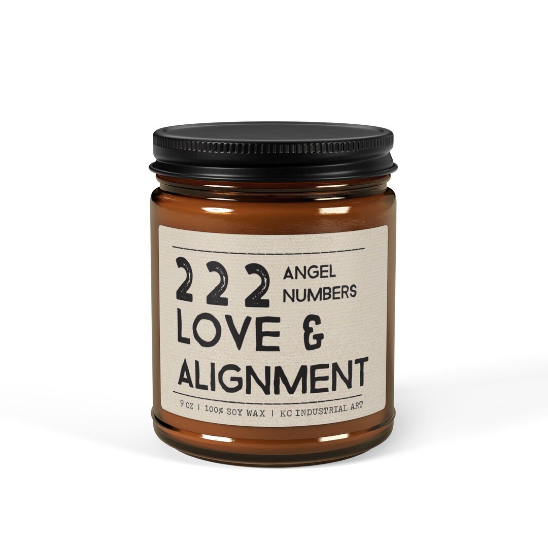 222 Angel Number Candle | Love & Alignment Soy Wax Blend - Etsy