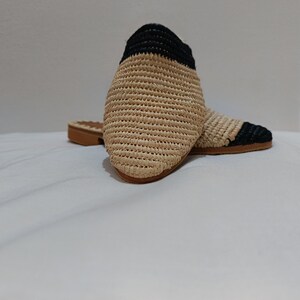Moroccan Raphia Shoes, Raphia Slippers,birthday Gift, Traditional Rafia ...