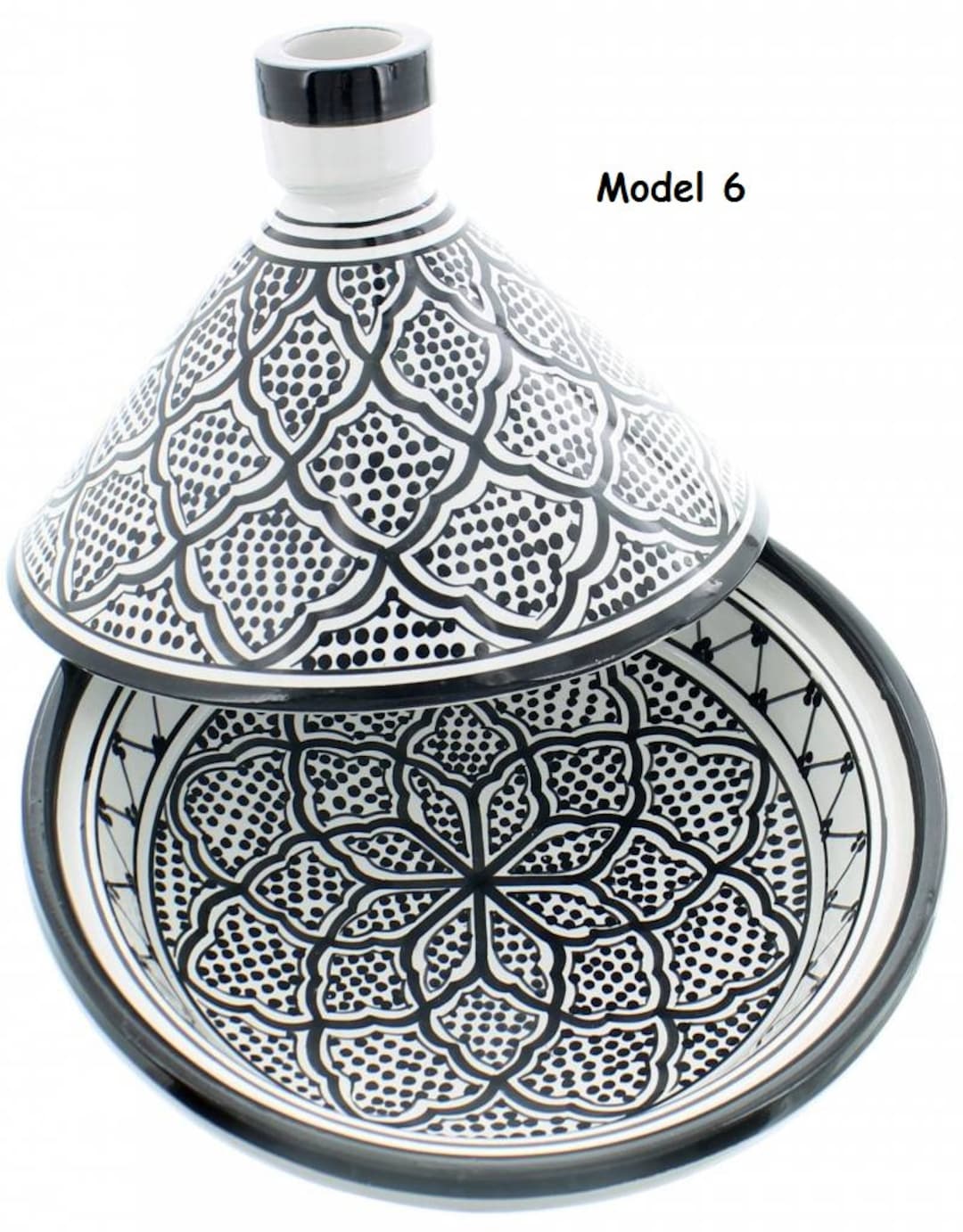 Moroccan Tagine for Decoration, Handmade Ceramic Glazed Decorated ...