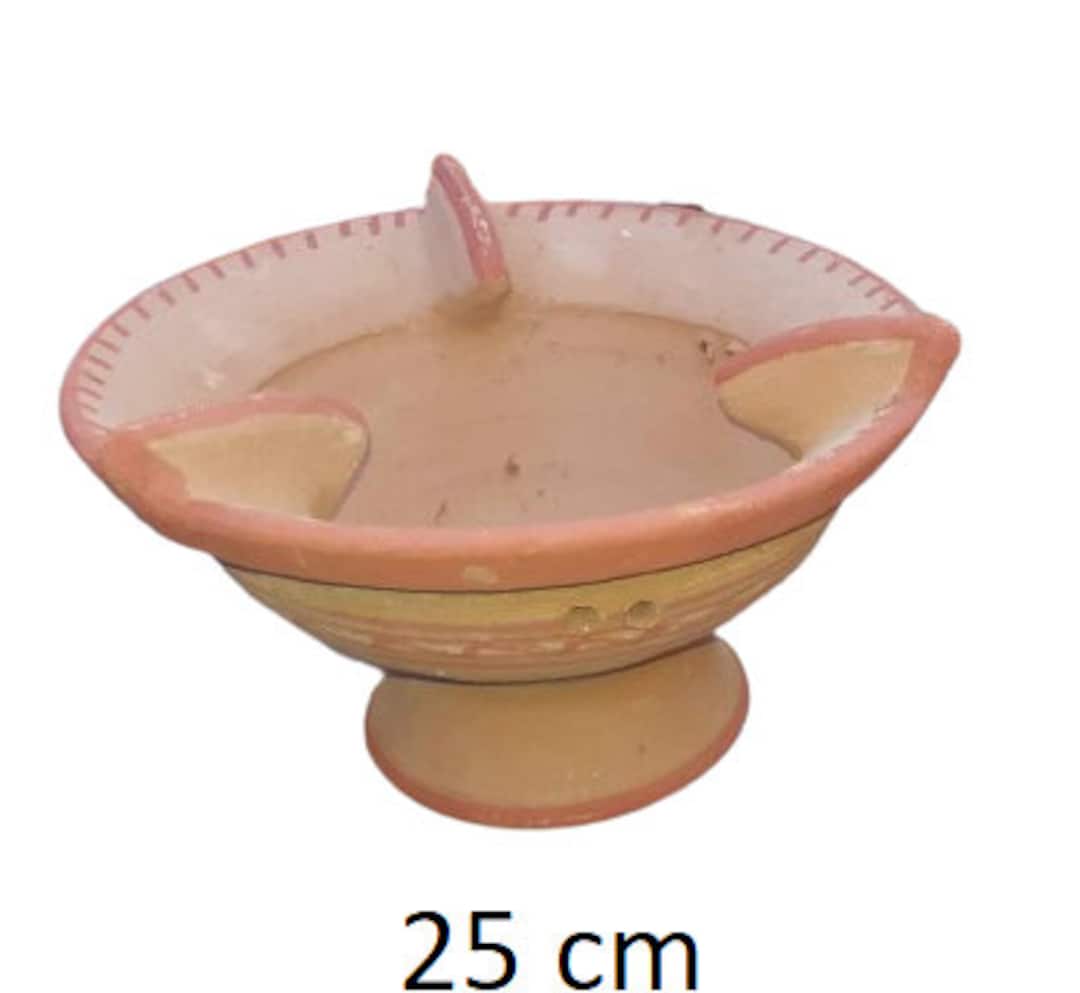 Moroccan Handmade Clay Tagine Majmar, Hand Crafted Portable Grill BBQ ...