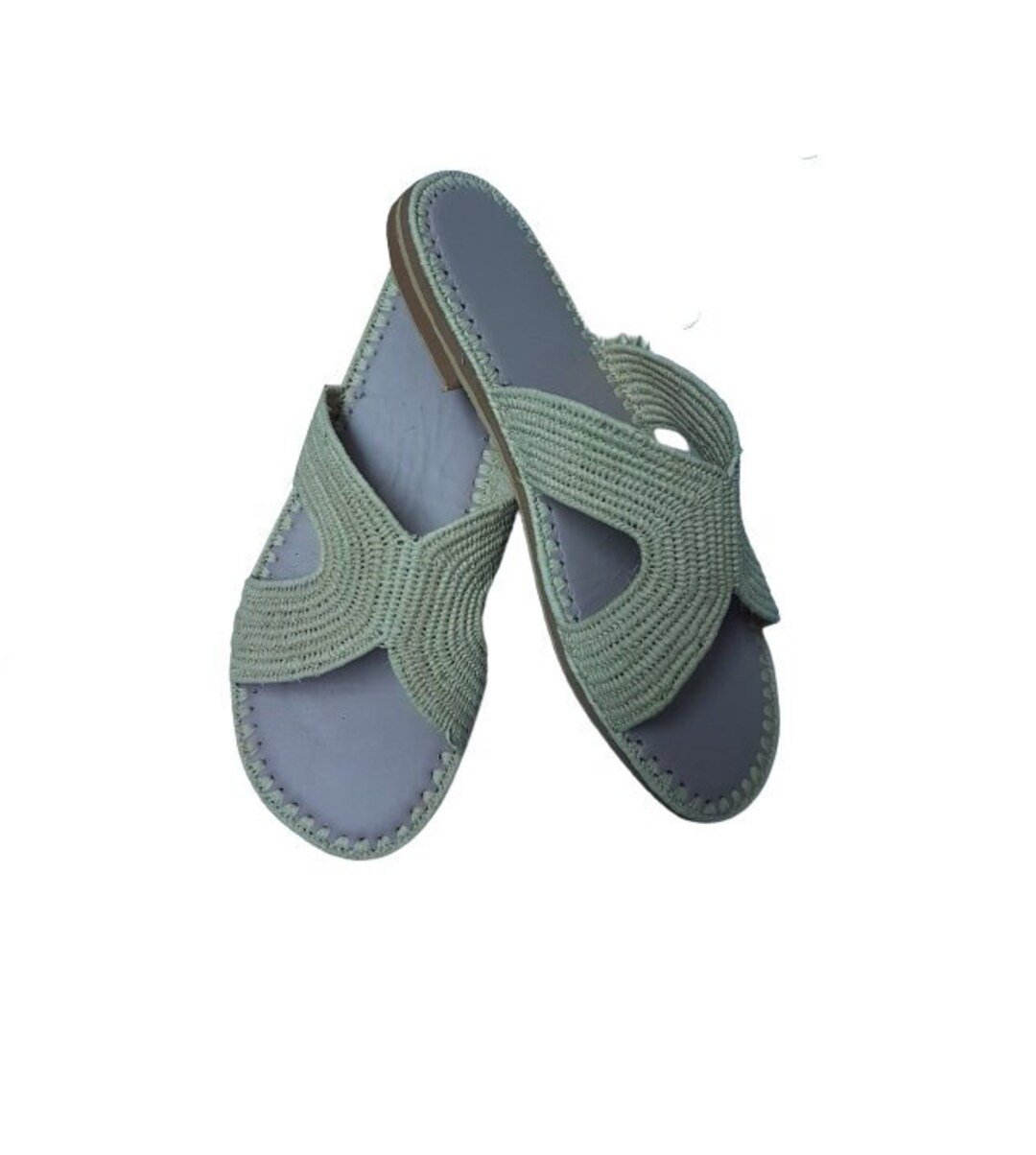 Moroccan Raphia Shoes, Raphia Slippers,birthday Gift, Traditional Rafia ...