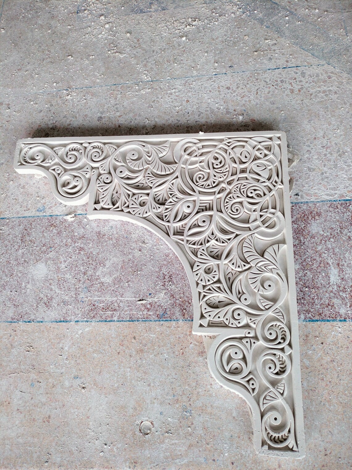 2 Set of Moroccan Plaster Gypsum Arches, Handmade Plaster Arch, 54 Cm ...