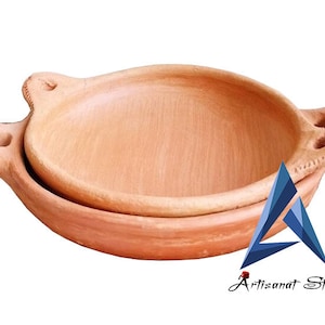 Moroccan Plate, Red Clay Dish, Moroccan Pottery Crafts, Table Service ...