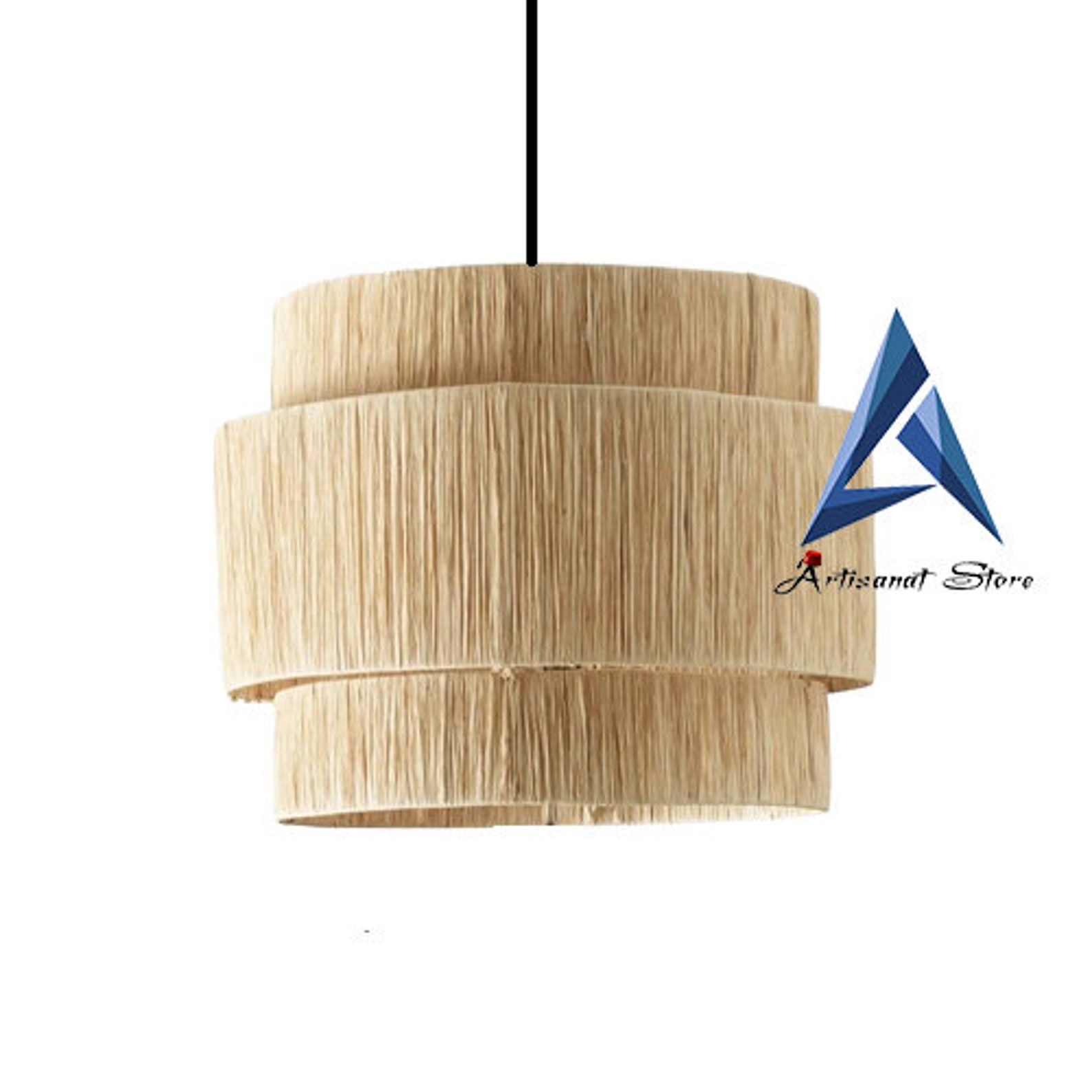 RAFFIA Light PENDANT Lamp Shades Moroccan Handmade Natural Openwork ...