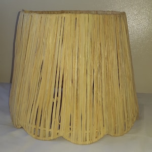 Scallop Raffia Table Lampshade, RAFFIA Light PENDANT Lamp Shades ...