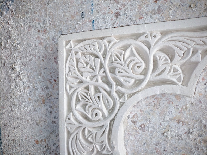 2 Set of Moroccan Plaster Gypsum Arches, Handmade Plaster Arch, 25 Cm ...