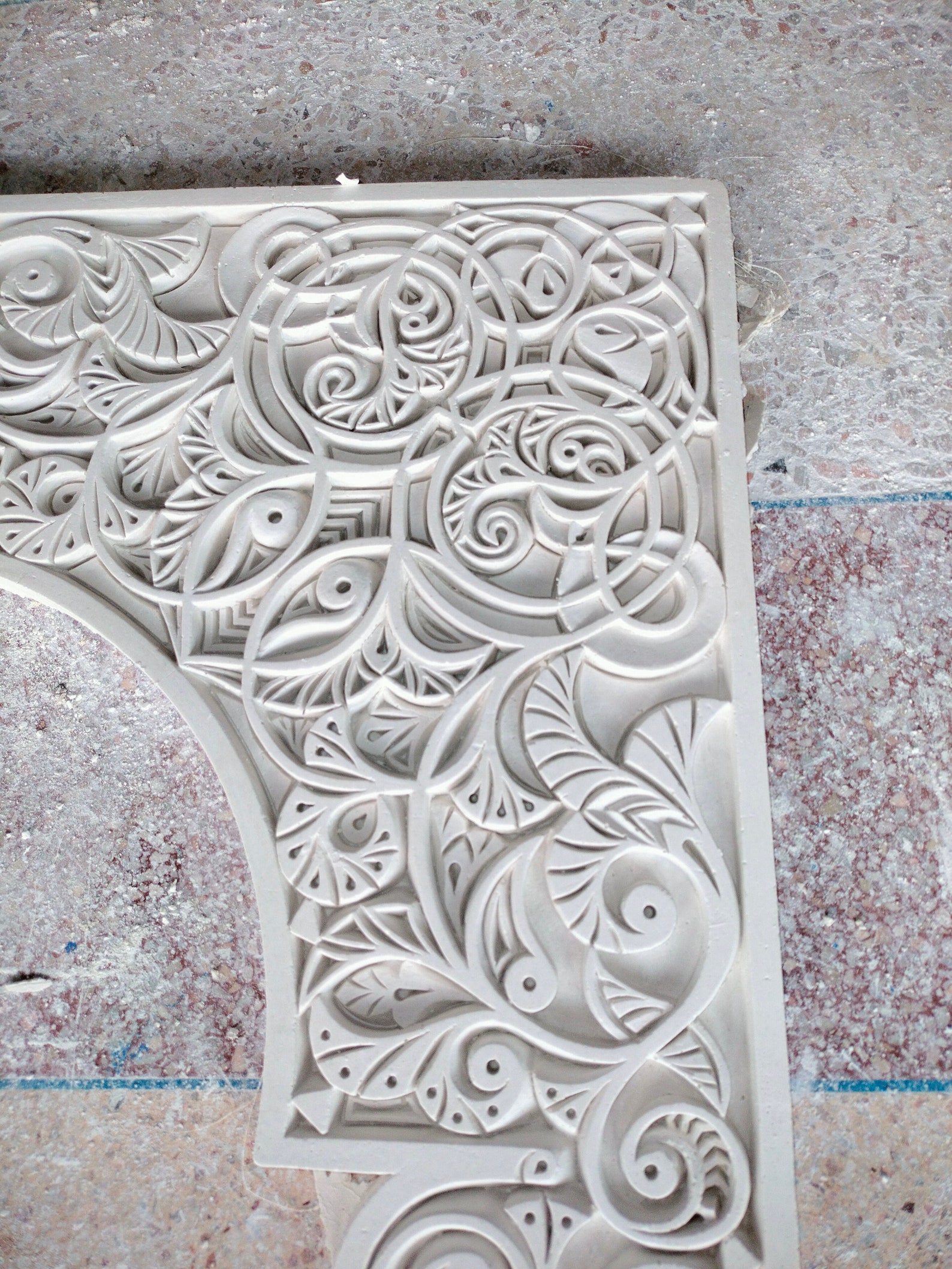 2 Set of Moroccan Plaster Gypsum Arches, Handmade Plaster Arch, 54 Cm ...