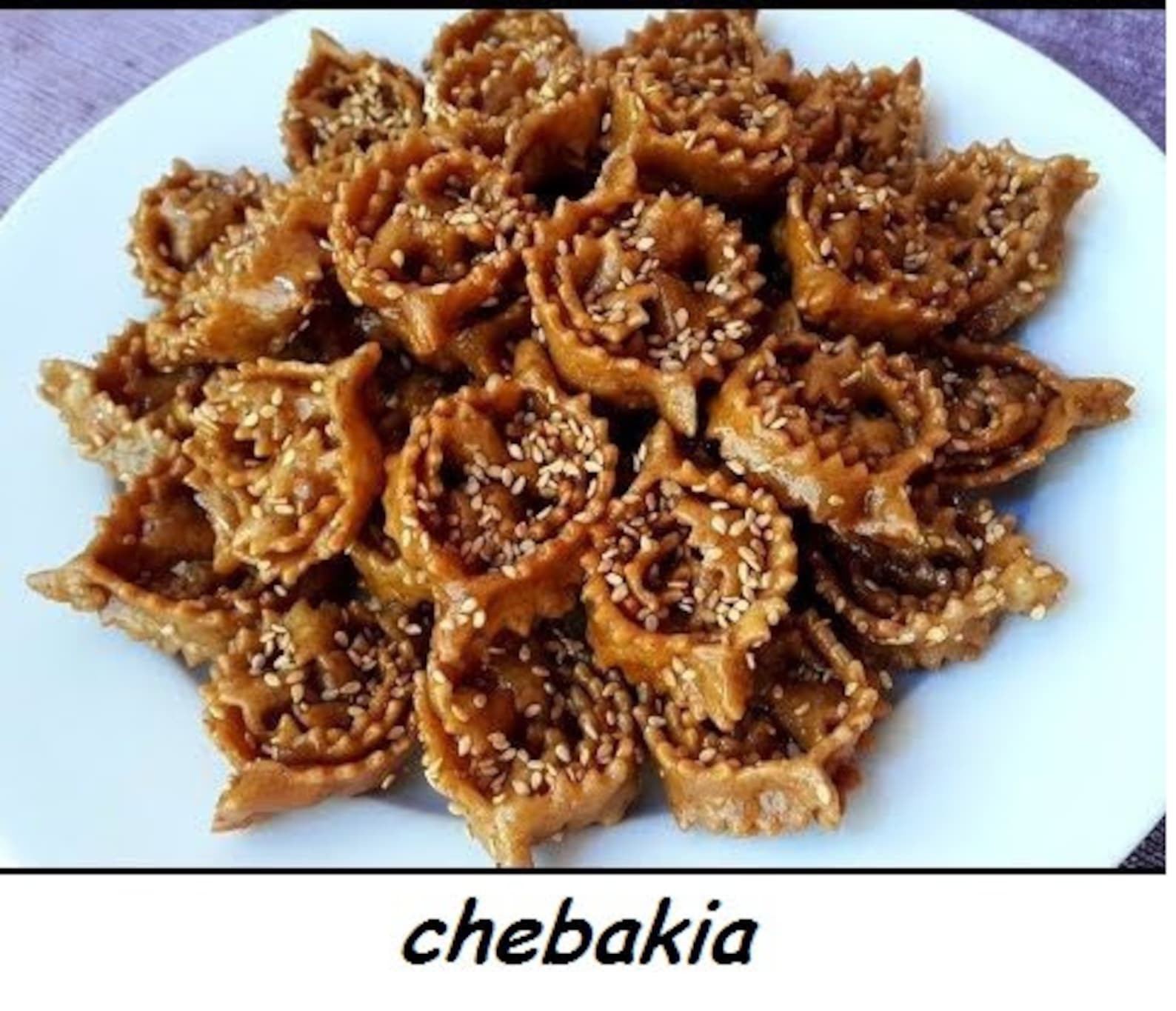 Chebakia marroquí Dulces marroquíes Delicioso Comida - Etsy México