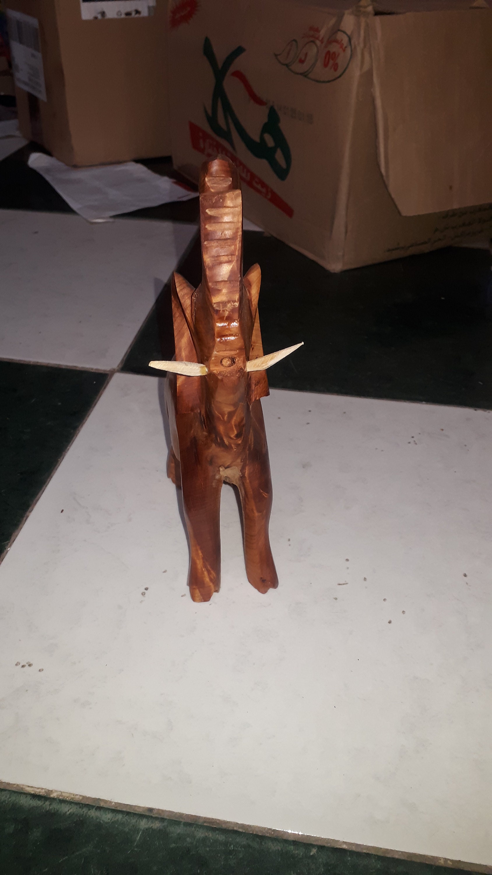 Set of 2 Moroccan Thuya Wood Elephant, Handmade Moroccan Elephant, Wood ...