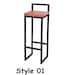 Industrial Style Wrought Iron Bar Stools, Handmade Iron Bar Chair, Bar ...