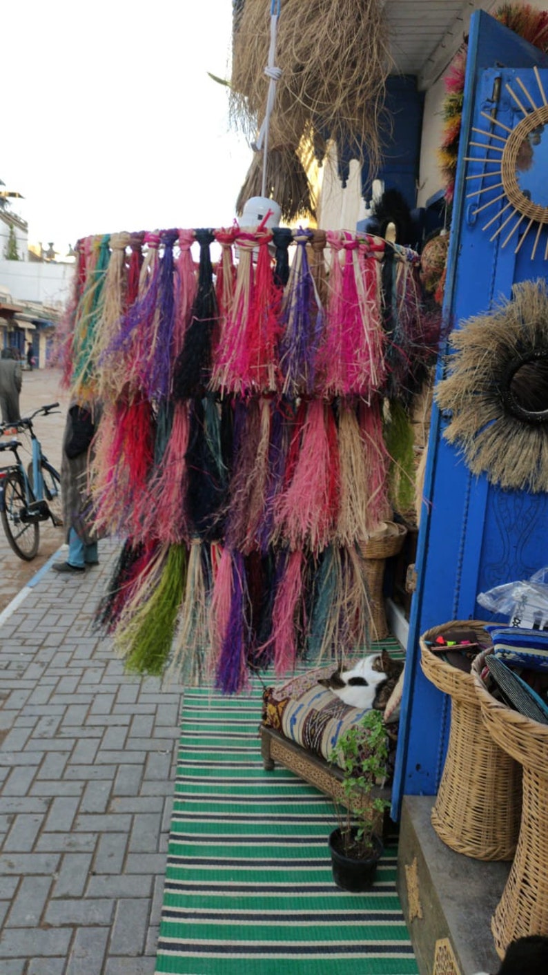 Multi-colors RAFFIA Fringes Chandelier Light Pendant Raffia | Etsy