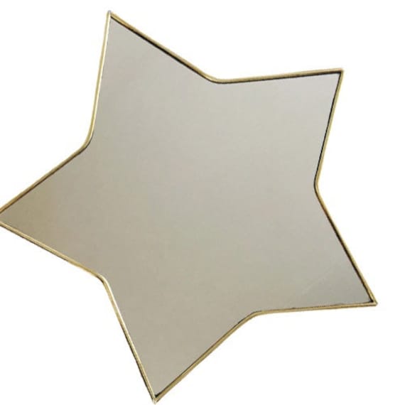 Gold Moroccan Brass Mirror Gold Mirrorhandmade Star Shape - Etsy