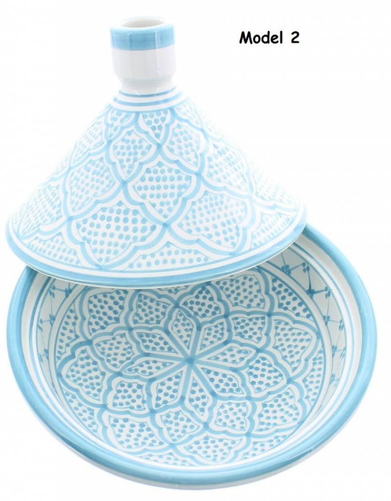 Moroccan Tagine for Decoration, Handmade Ceramic Glazed Decorated ...