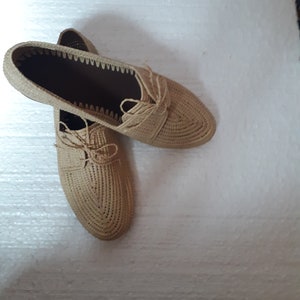 Moroccan Raffia Moccasins, Hand Woven Raffia Shoes, Summer Sandals ...