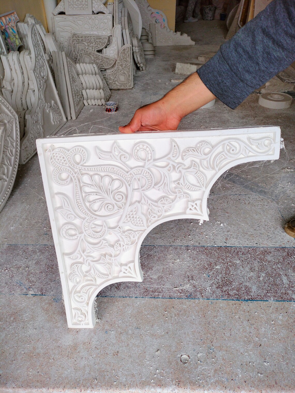 2 Set of Moroccan Plaster Gypsum Arches Handmade Plaster | Etsy