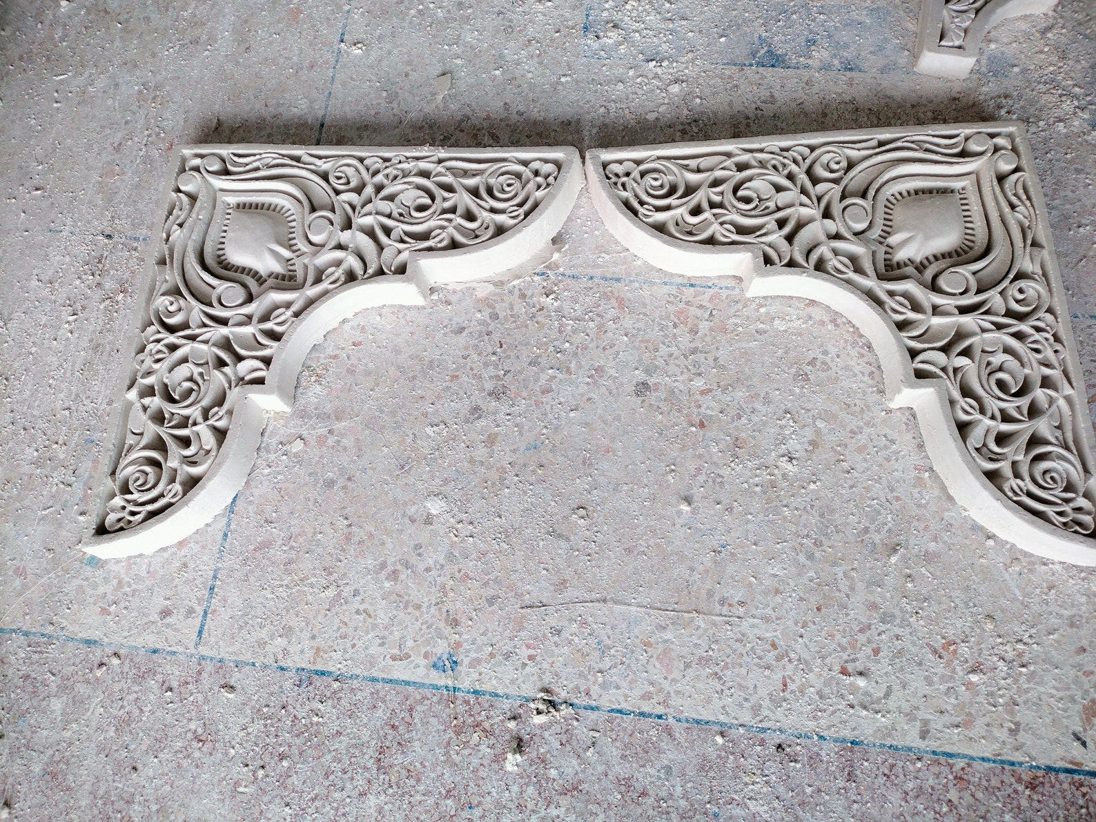 2 Set of Moroccan Plaster Gypsum Arches, Handmade Plaster Arch, 32 Cm ...