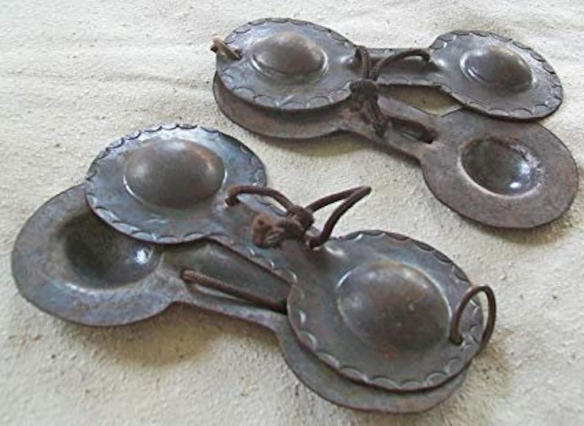 Moroccan Pair Morocco Gnawa Iron Castanets Qaraqueb Qraqeb - Etsy