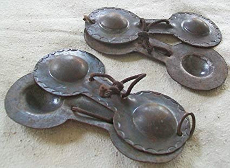 Moroccan Pair Morocco Gnawa Iron Castanets Qaraqueb Qraqeb - Etsy