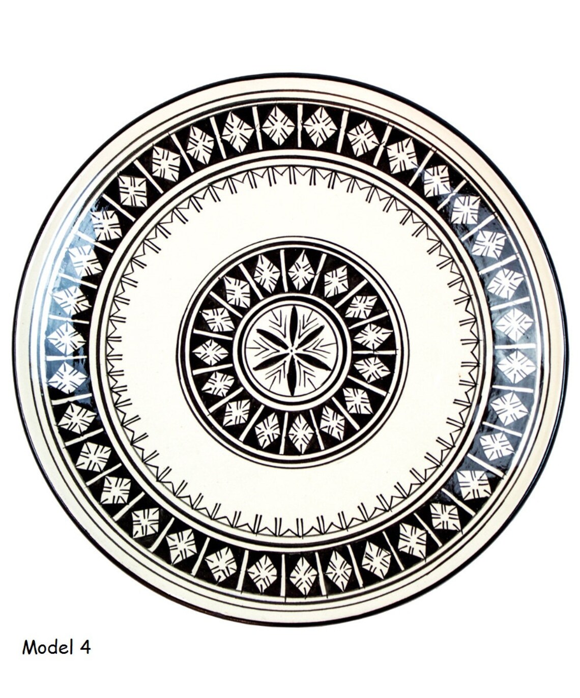 3 set of Hand Painted Moroccan Ceramic Plate Platter from | Etsy