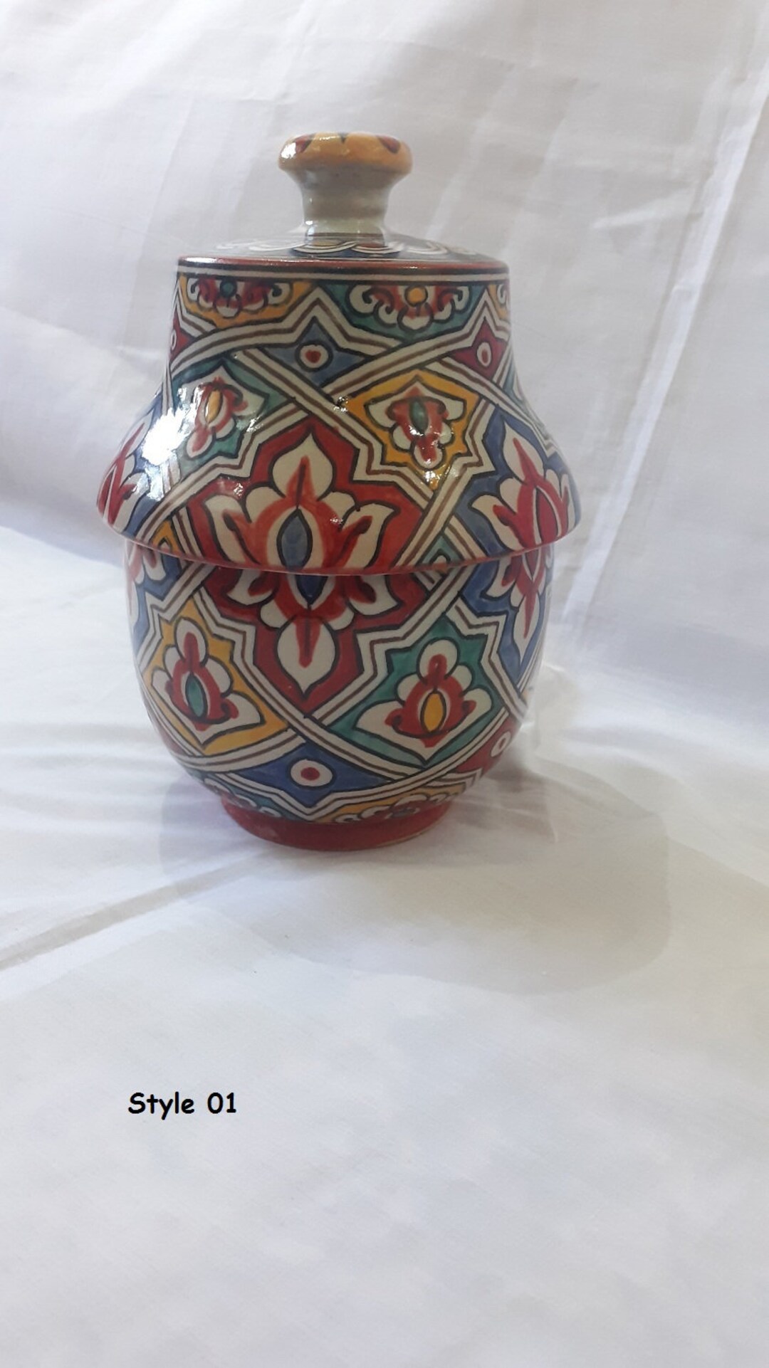 Moroccan Ceramic Boxes, Handamade Ceramic Jewellery Boxes, Hand Painted ...