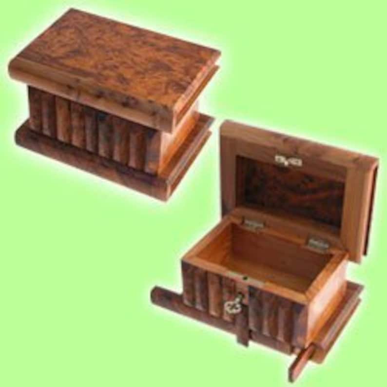 Moroccan Thuya Wood Magic Box Secret Opening Jewelry Box - Etsy