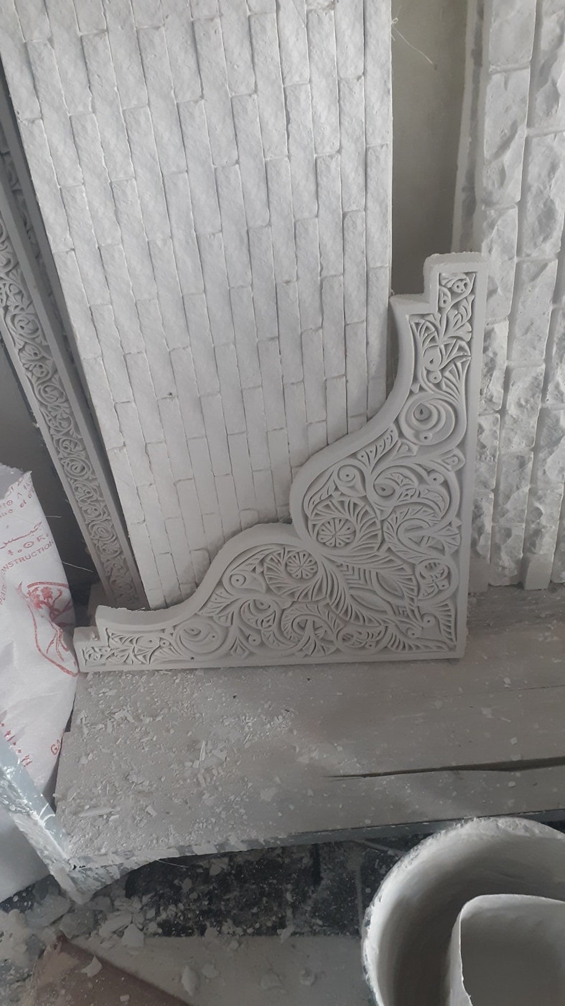 2 set of Moroccan Plaster Gypsum Arches handmade Plaster | Etsy