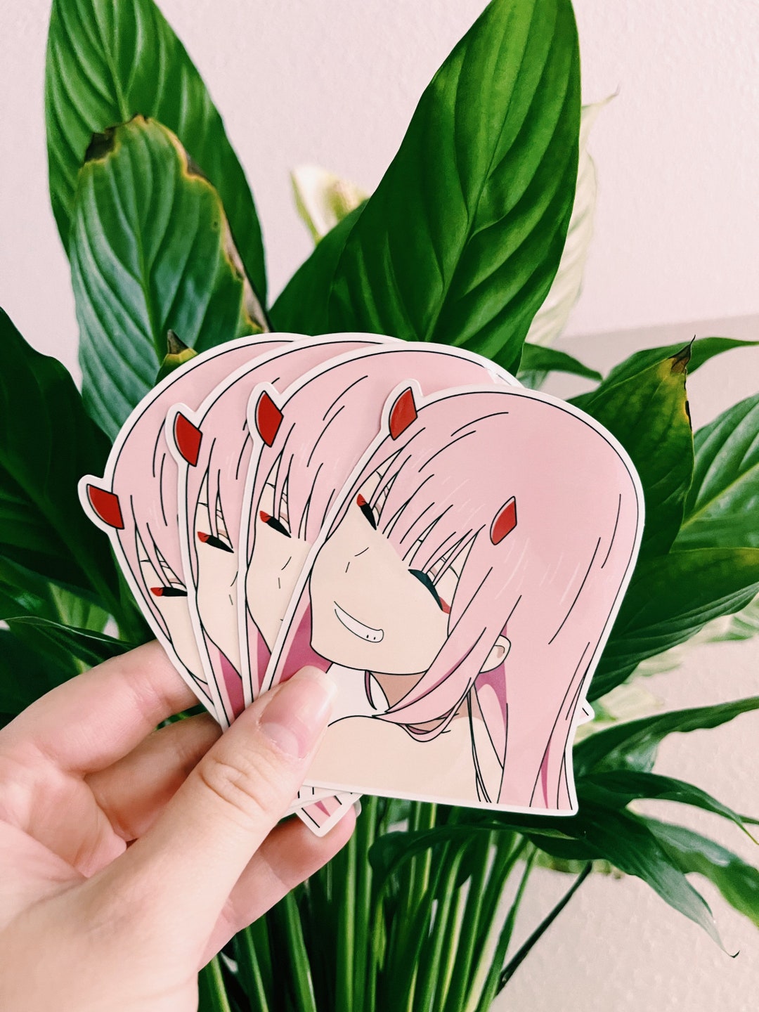 Zero-two Peeker Sticker - Etsy