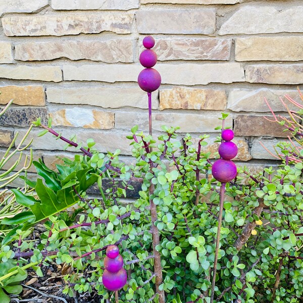 Rusty Garden Stakes - Etsy