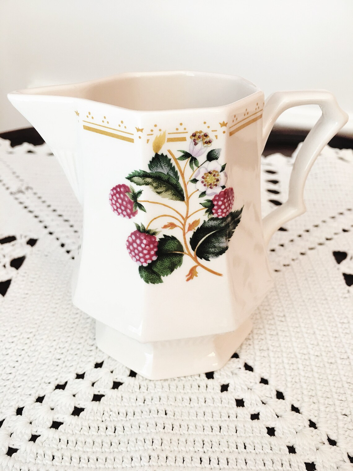 Vintage Nikko Ceramic Creamer Purple Berries Purple Berry | Etsy