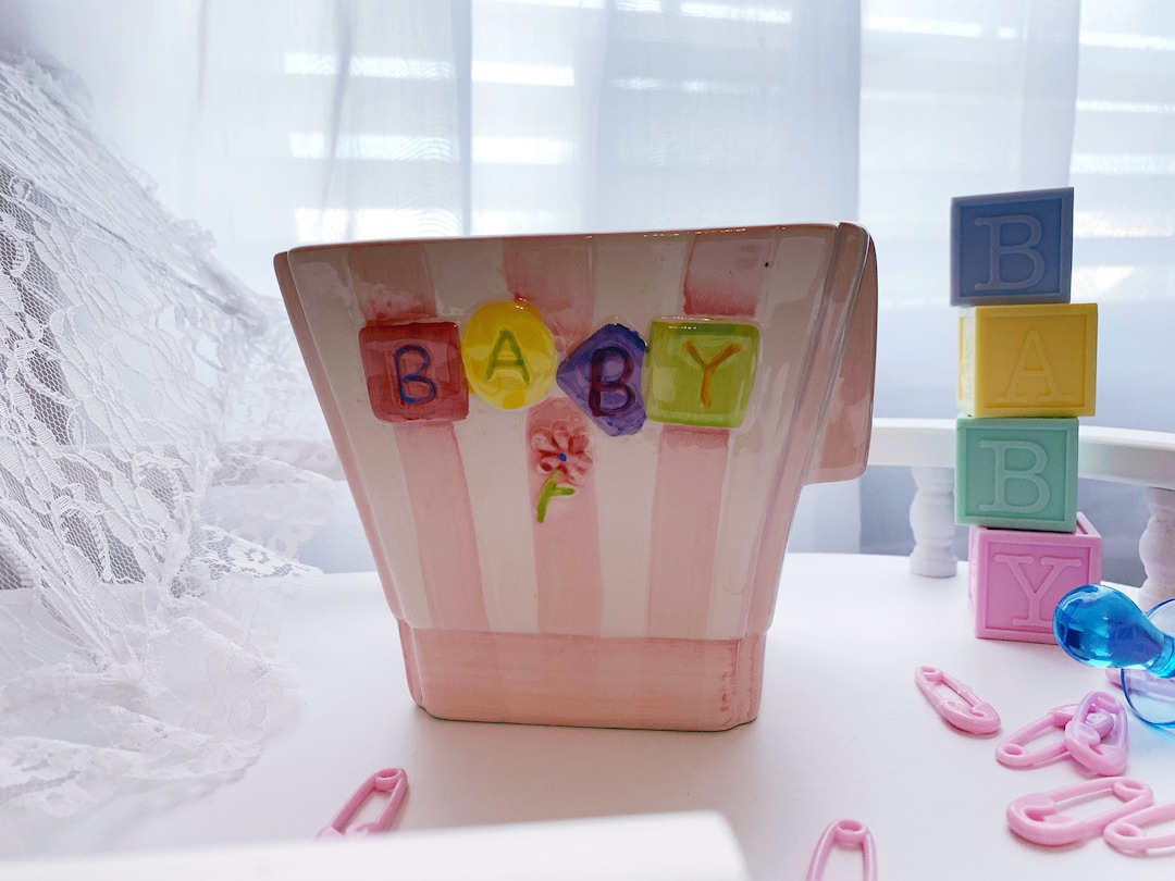 Vintage Baby Planters, Vintage Baby Shower Decorations, Vintage Baby ...