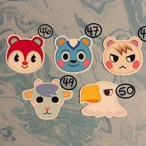 Animal Crossing Stickers, Cute 2 Inch Stickers. New Horizons/new Leaf ...