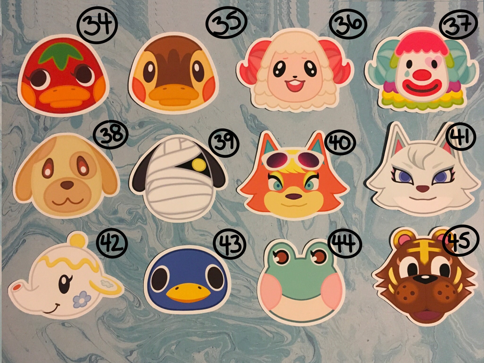 Animal Crossing stickers cute 2 Inch stickers. New | Etsy