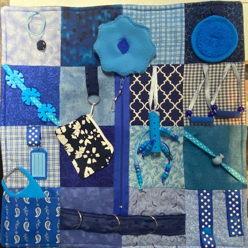 Big Fidget Blanket for Dementia Alzheimer's Quilt Blanket - Etsy