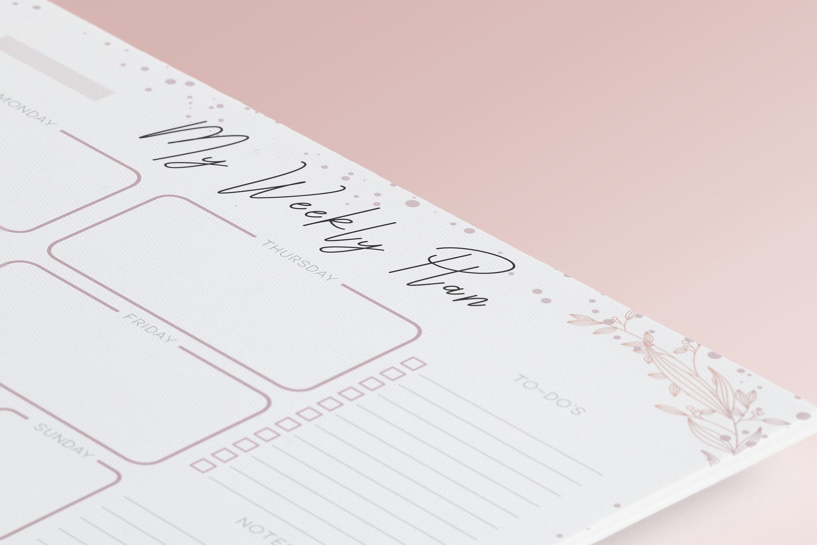 Weekly Planner | Digital Printable | My Weekly Plan | 2 Size Options - Etsy