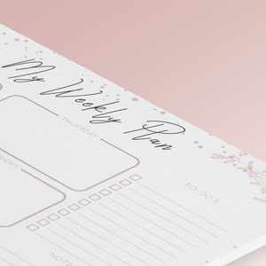 Weekly Planner | Digital Printable | My Weekly Plan | 2 Size Options - Etsy