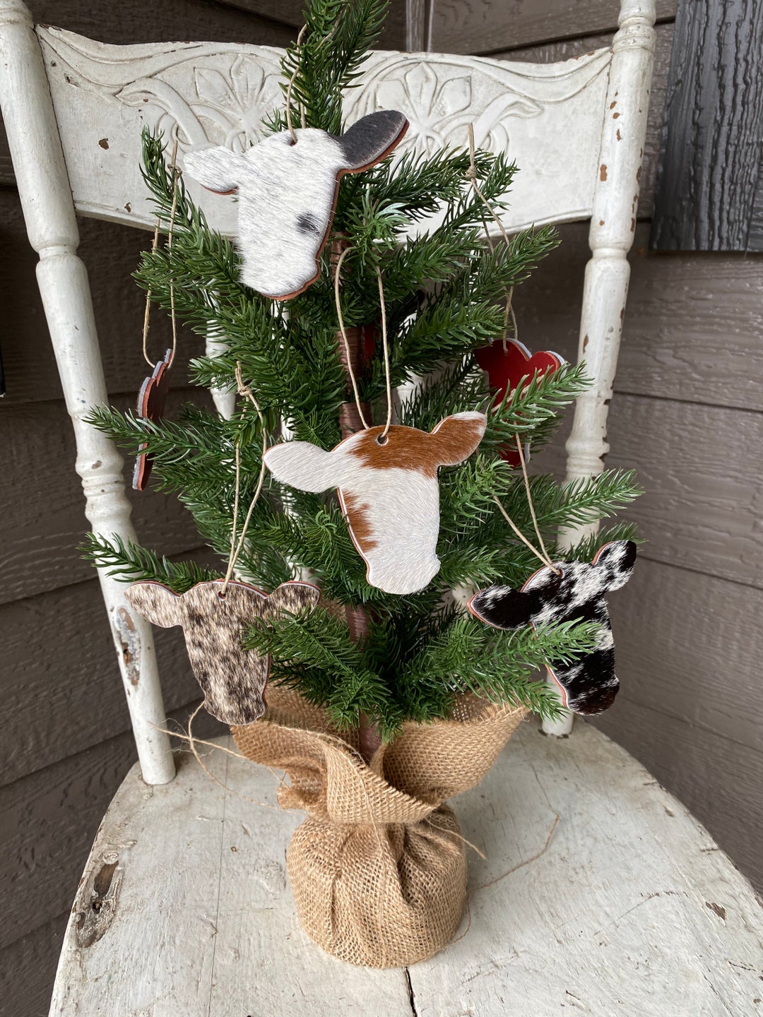 Cow Christmas Tree Ornaments - Etsy