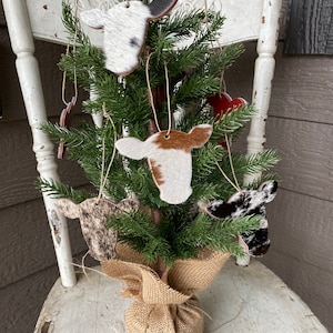Cow Christmas Tree Ornaments - Etsy