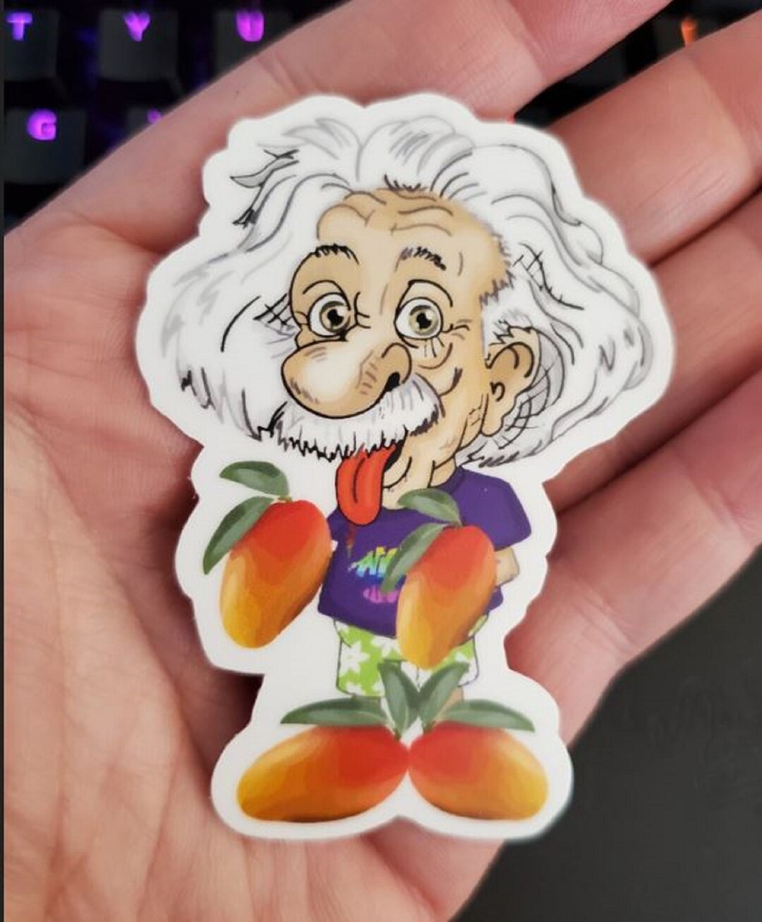 Phish Sticker: Genius Anyway | the Mango Song (small, White Background ...