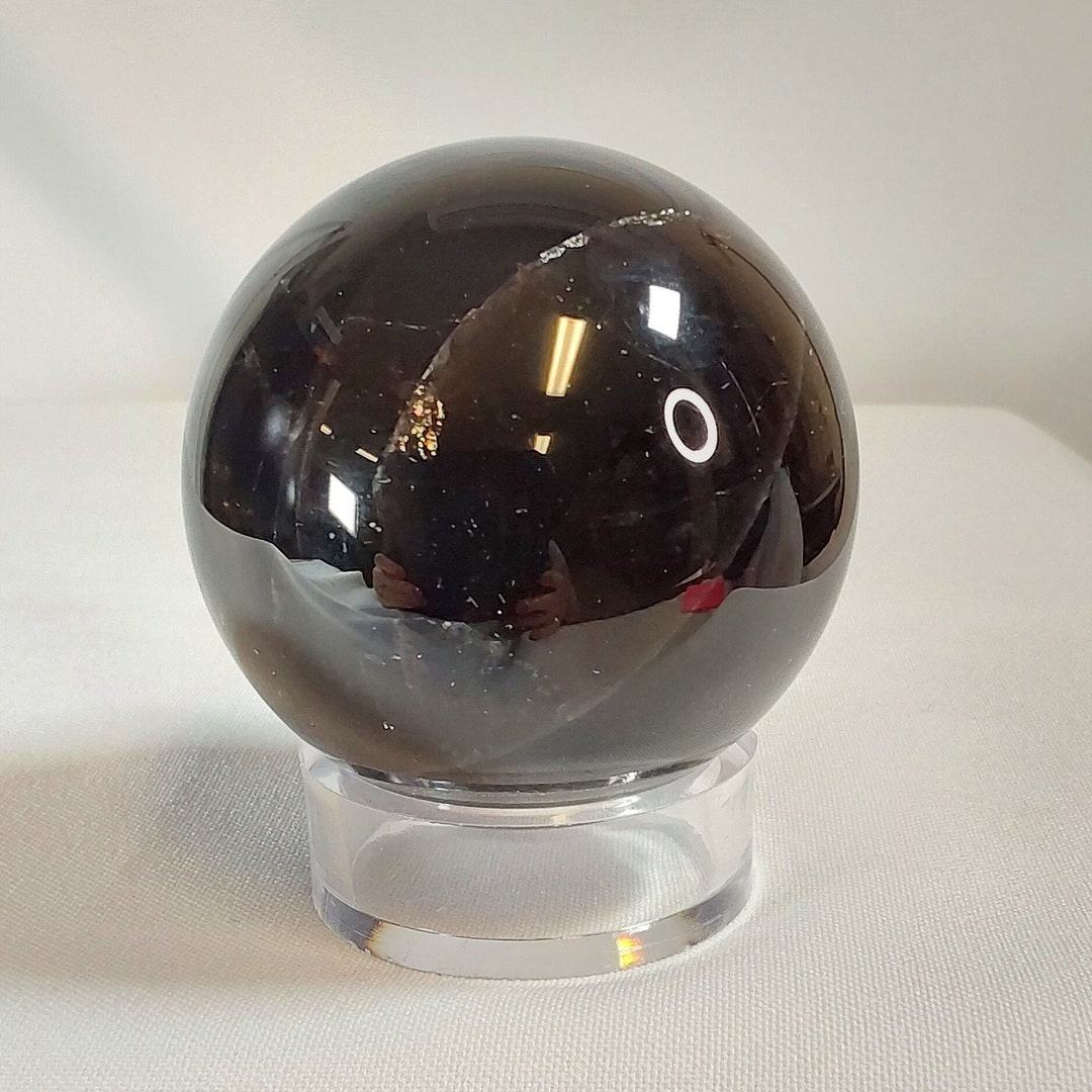 Black Star Rose Quartz Sphere- 918 -black Star Rose Quartz, Black ...