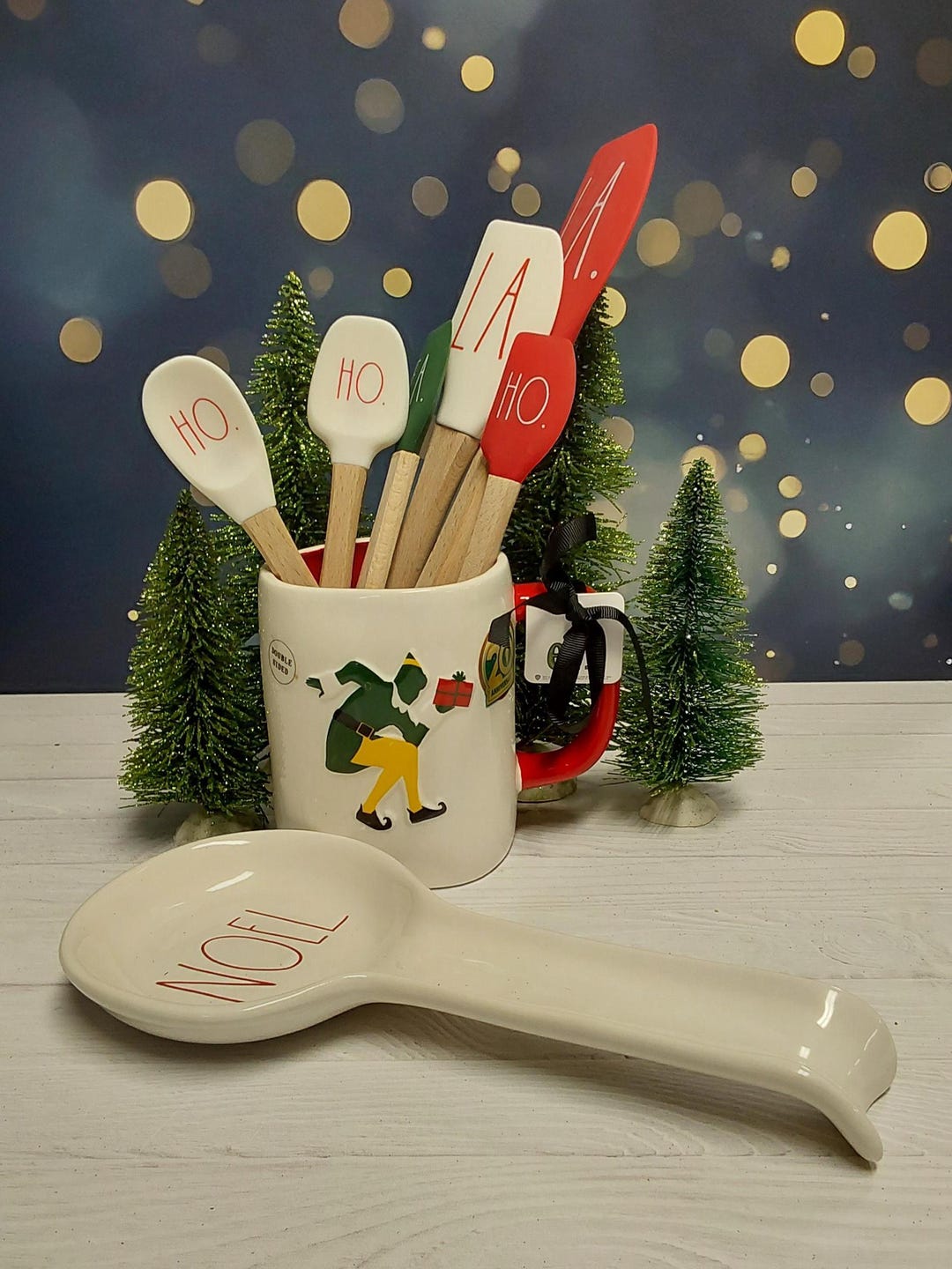Rae Dunn by Magenta Artisan Collection Elf, 195 Double Sided Mug ...