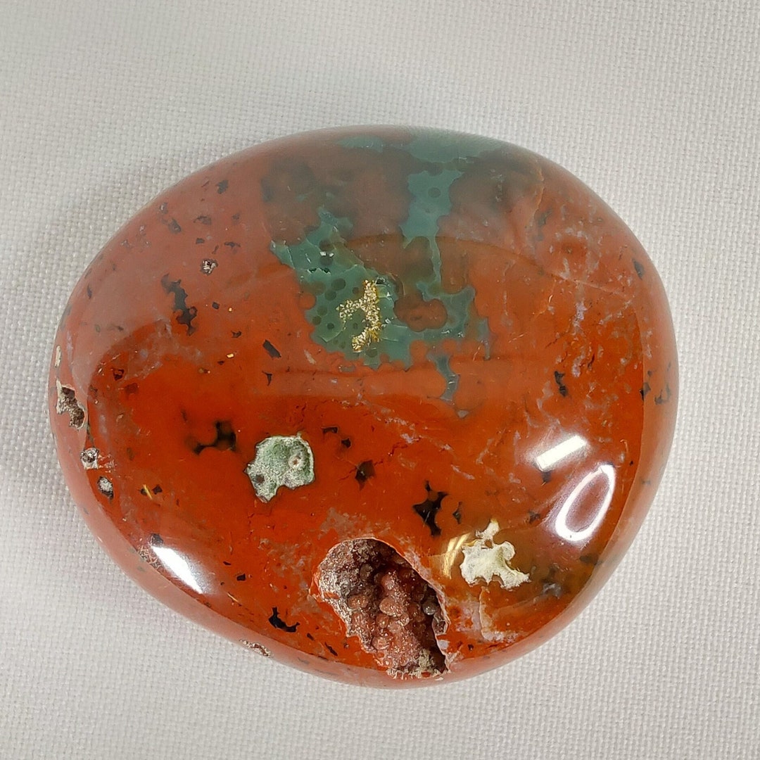 Veinless Ocean Jasper Palm Stone 085 Ocean Jasper, Ocean Jasper ...