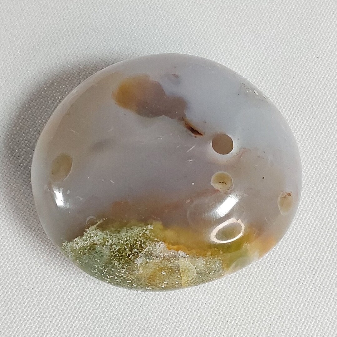 8th Vein Blue Ocean Jasper Palm Stone - 727- 8th Vein Ocean Jasper ...