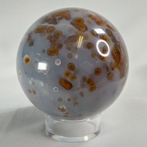 8th Vein Blue Ocean Jasper Sphere - 475- 8th Vein Ocean Jasper, Ocean ...