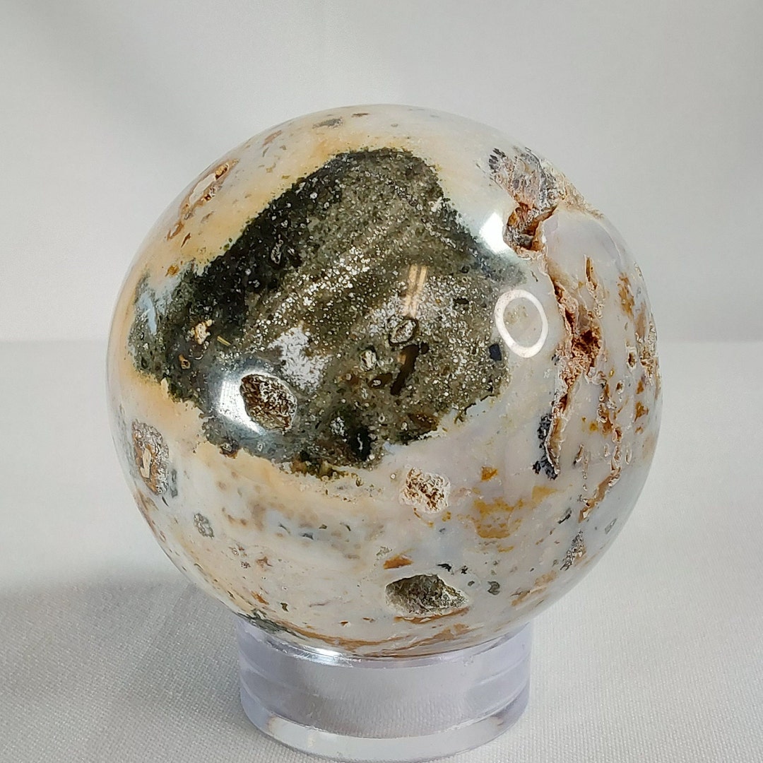 Ocean Jasper Sphere - 236 - Crystal Spheres, OJ Spheres, High Quality ...