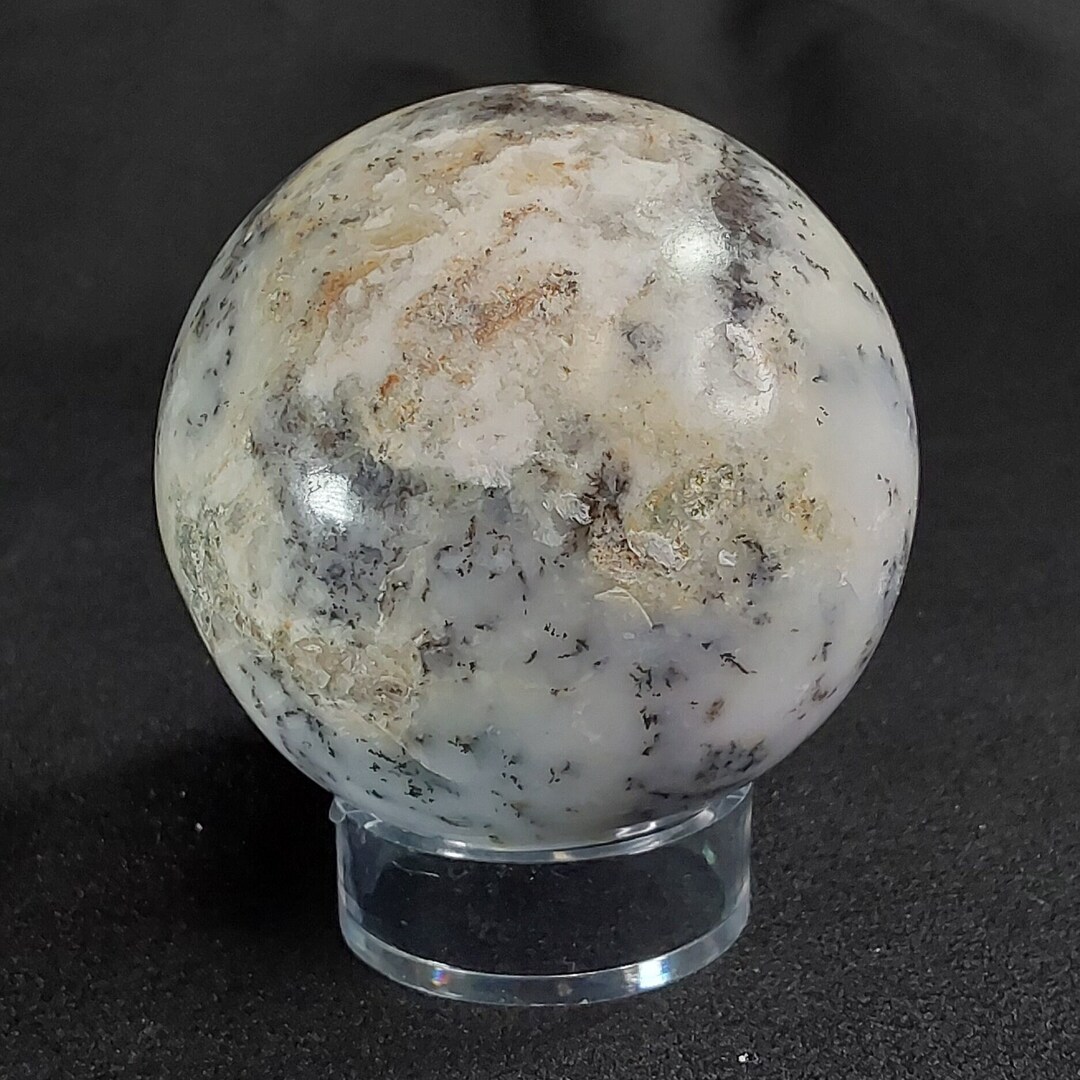 Dendritic Opal Sphere - 011 - Opal Sphere, Dendritic Opal, Dendritic Opal Sphere, Moss Opal ...